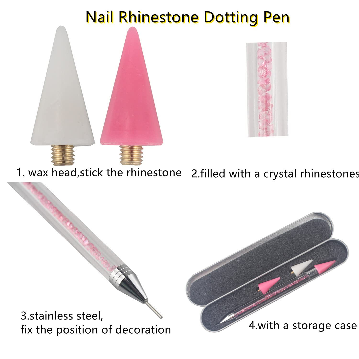 Mua Nail Rhinestone Picker Dotting Tool, Diamond Painting Dotting Pen ...