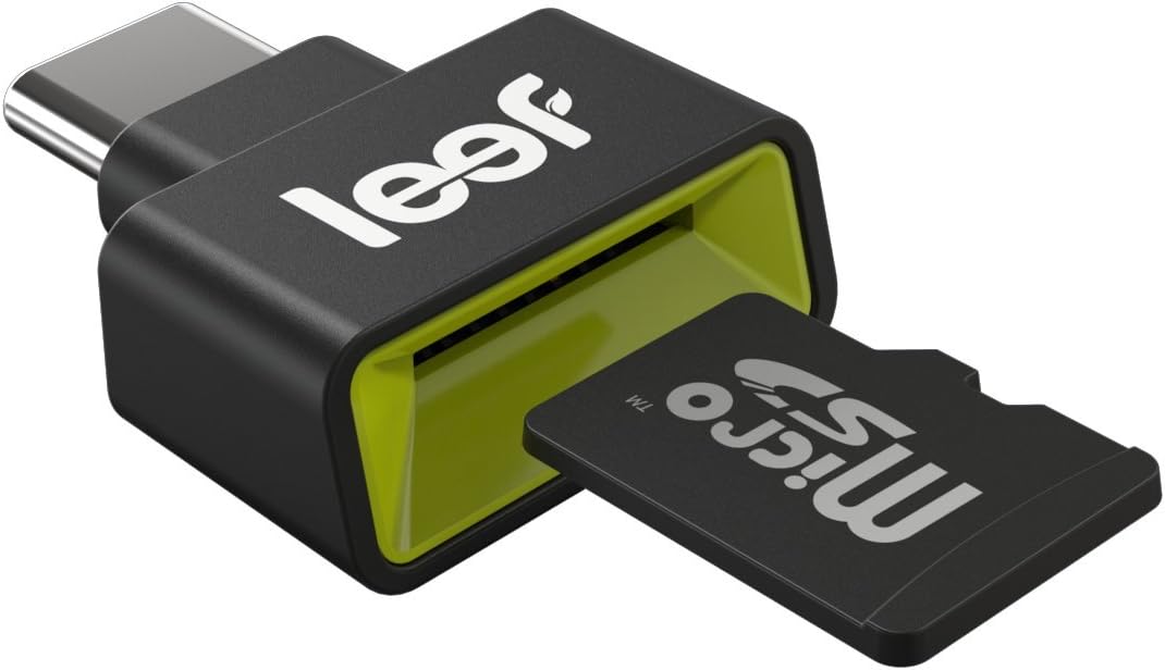 Leef Access-C USB-C MicroSD Card Reader – Black – BigaMart