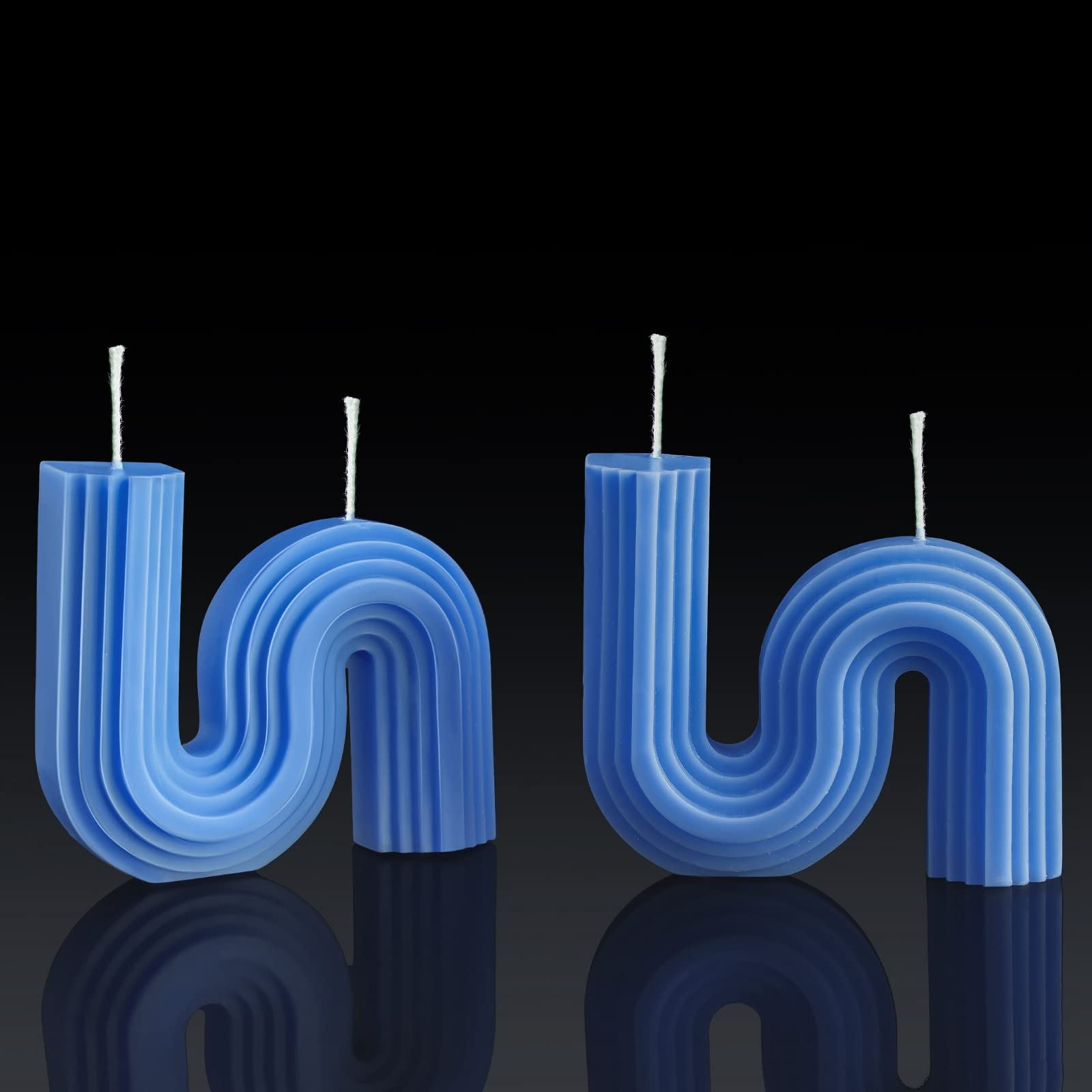 Tondiamo 2 Pcs Aesthetic Candles Twist Shaped Aesthetic Candles Cool S ...