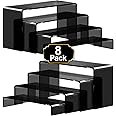 Amazon.com: Aheroi Acrylic Risers, 8 Pcs 2 Set(7”L~8”L~9”L) Display ...