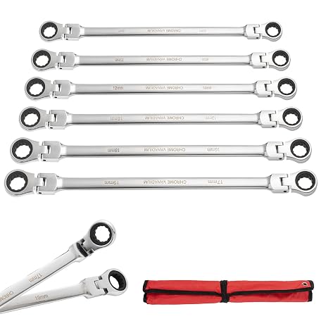 Mua TOPDEEP Extra Long Ratcheting Wrench set, 12 Piece 8-19mm Metric ...