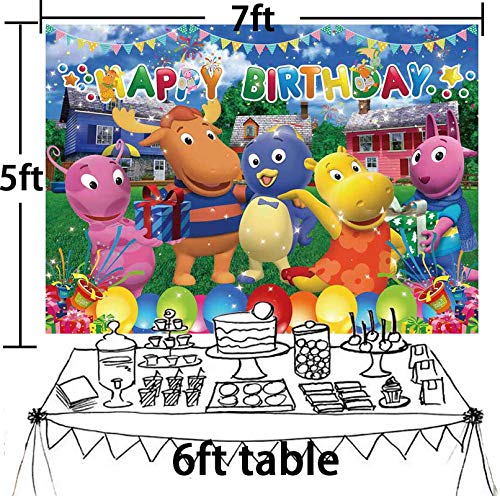 Buy The Backyardigans Happy Birthday Banner Backdrop Banner Tv Theme ...