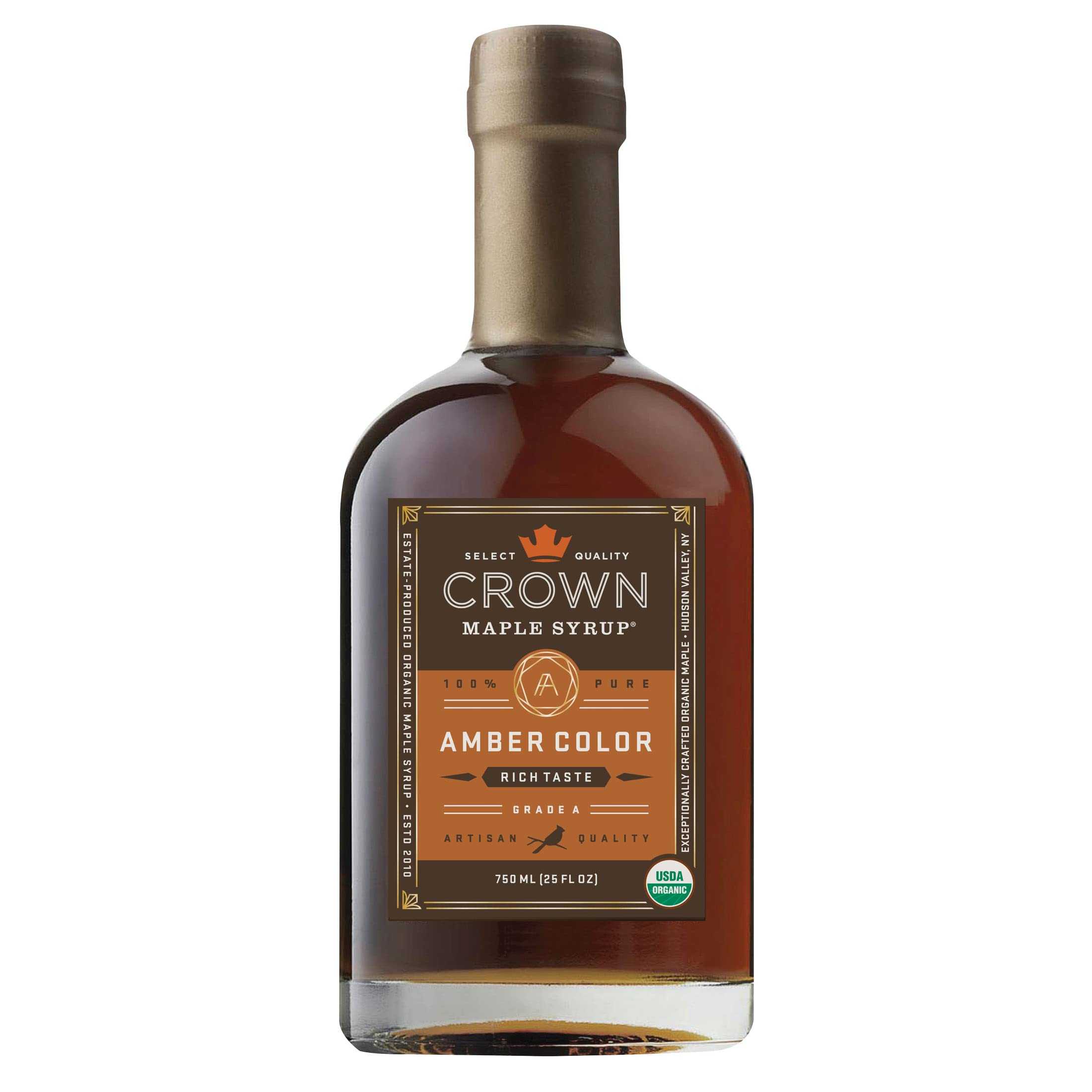 Crown Maple Amber Color, Rich Taste Organic Maple Syrup, 25 Fl OZ ...