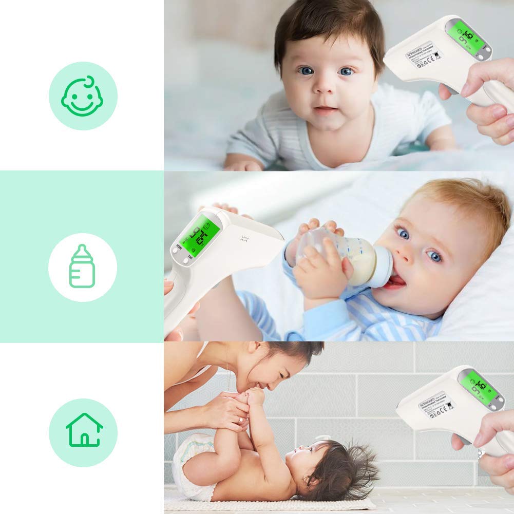 Touchless Professional Temperature Device Digital Forehead Temporal ...