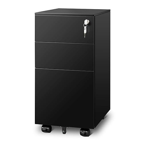 Small Locking File Cabinet Homcom 2 Drawer Filing Cabinet With Wheels
