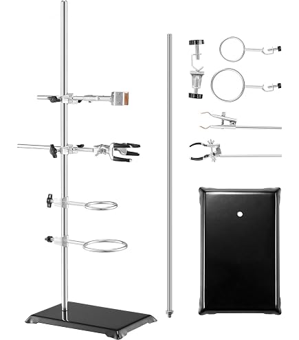 500mL Glass Funnel With Stopcock EISCO Lab Dropping Funnel Stand Set ...
