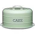 Amazon.com: Kitchen Craft Living Nostalgia Airtight Cake Storage Tin ...