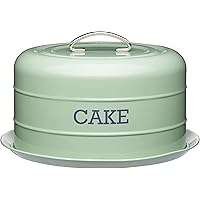 Amazon.com: Kitchen Craft Living Nostalgia Airtight Cake Storage Tin ...