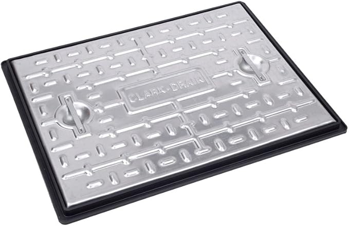 Clark Drain 600 x 450mm Galvanised S/S 5T Manhole Cover PC6BG: Amazon ...