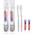 Amazon.com : HQSLsund 100 pcs Disposable Toothbrushes with Toothpaste ...