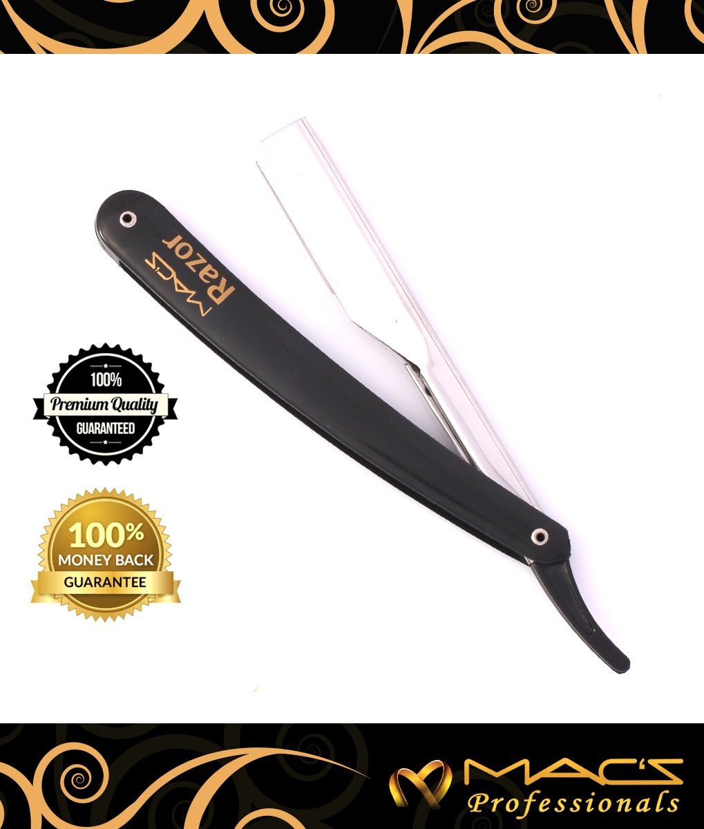 Professional Barber Straight Edge Half Blade Exchangeable Balde Barber ...