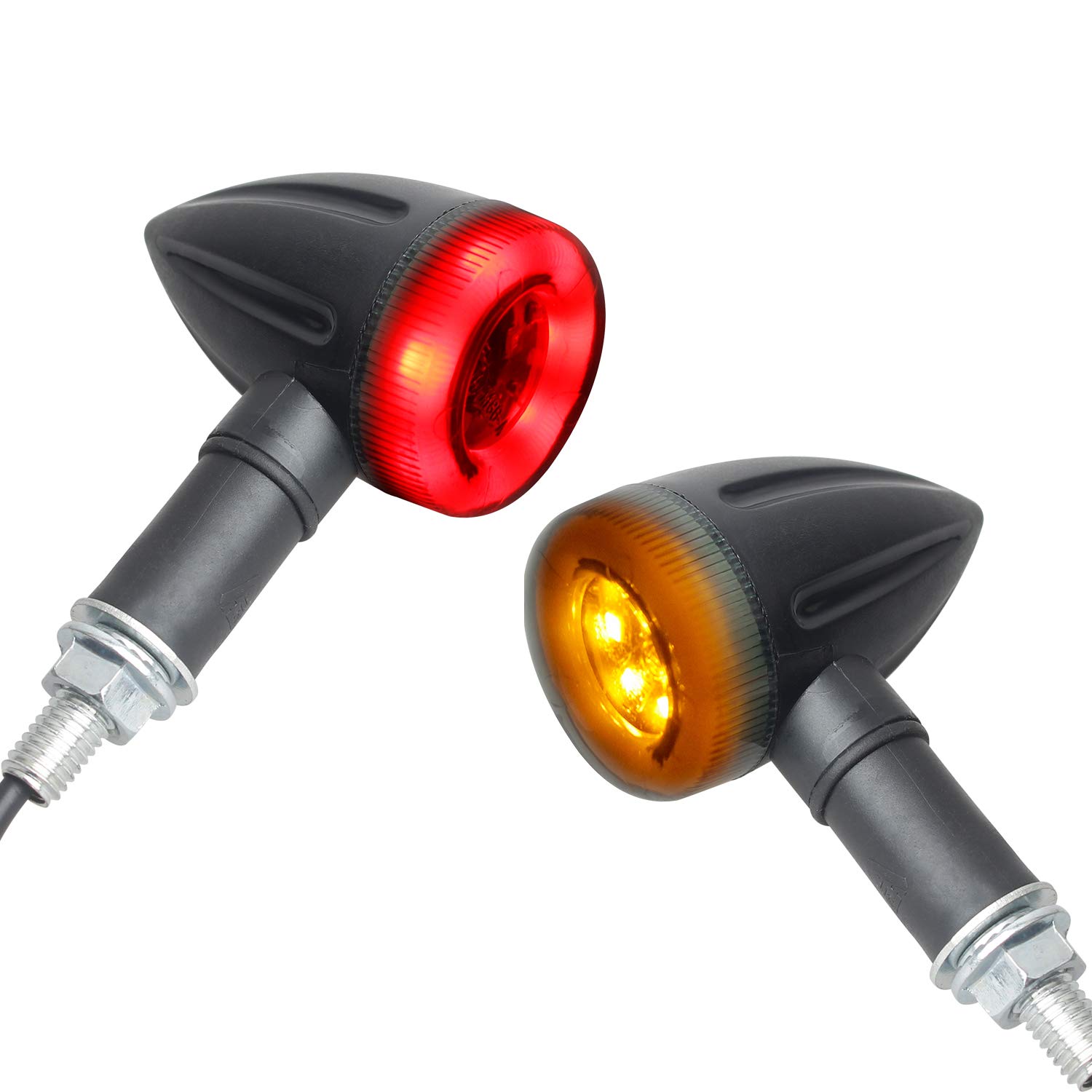 NTHREEAUTO Universal Motorcycle Blinkers LED Turn Signals Light ...