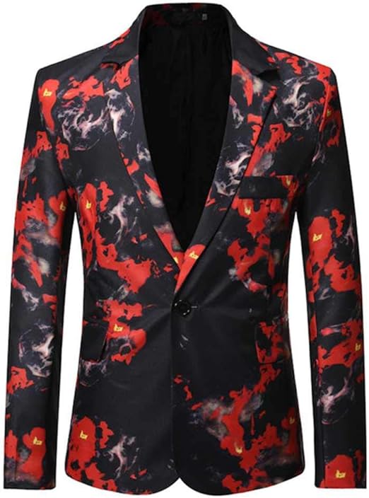 Blazer de moda para hombre Slim Fit Blazer Blazer y chamarra de traje ...