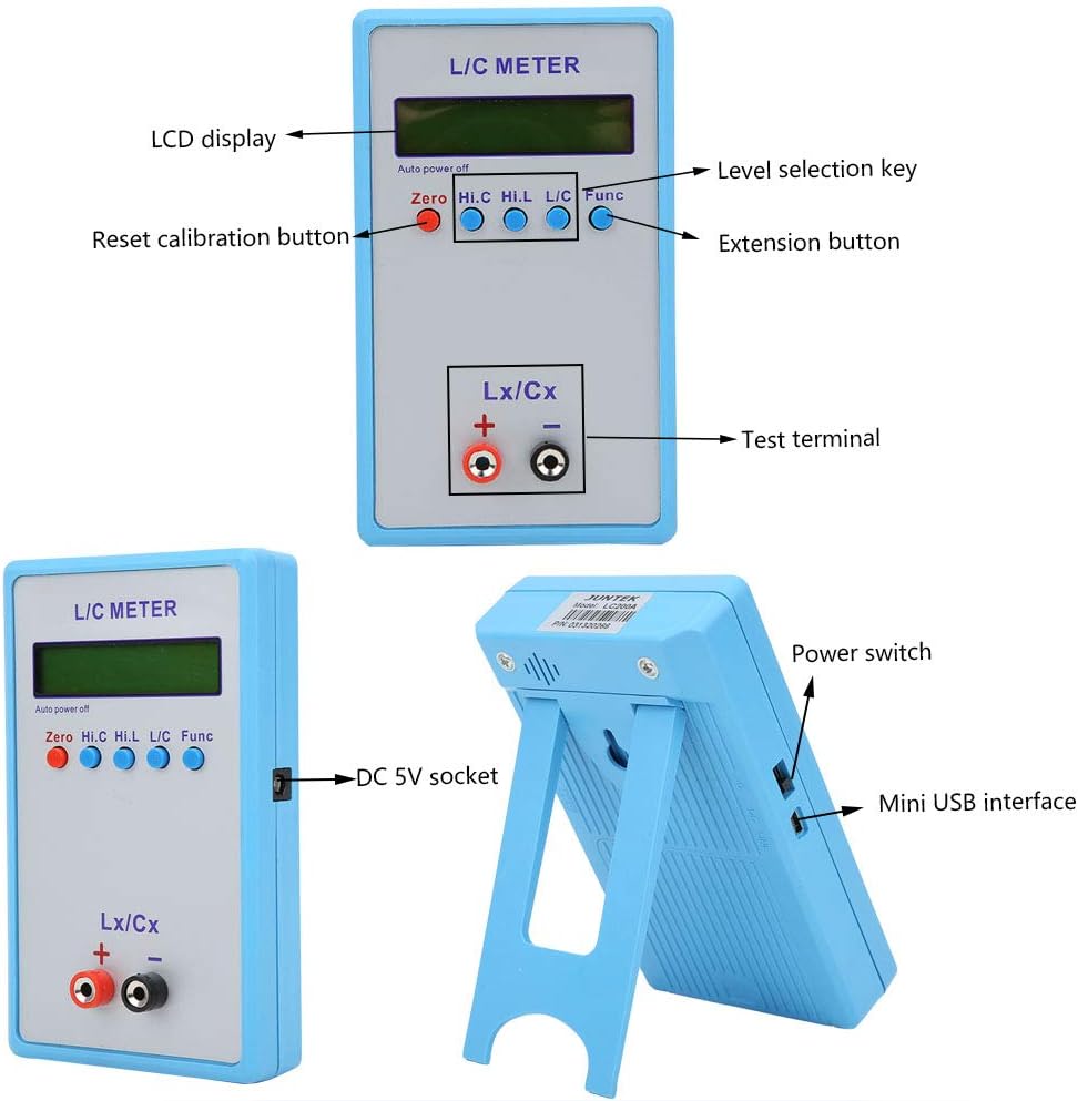 LC-200A Inductance Capacitance Meter Inductance Capacitance Multimeter ...