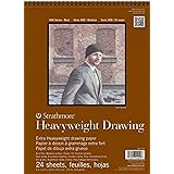 Amazon.com: Strathmore 400 Series Heavyweight Drawing Paper Pad, Top ...