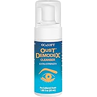 OCuSOFT Oust Demodex Cleanser Extra Strength Foam 50 Milliliters, Tea ...