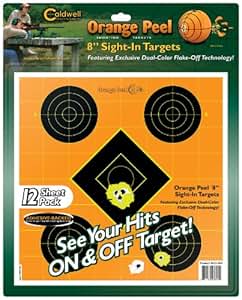 Amazon.com : Caldwell Orange Peel 8 Inch Sight-In Targets, 12 Pack ...