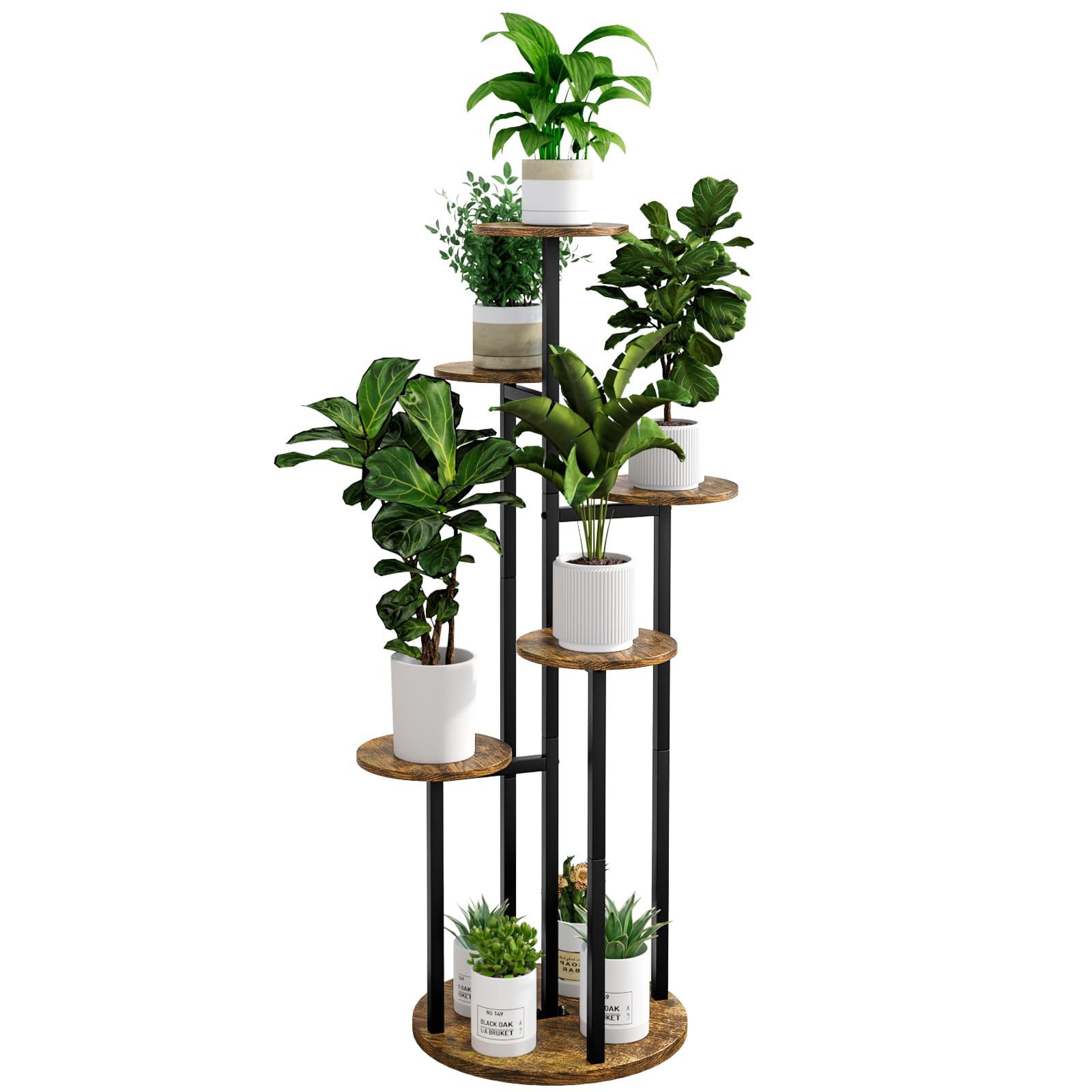 INGIORDAR Plant Stand Indoor 6 Tier 9 Potted Multiple Flower Pot Holder ...