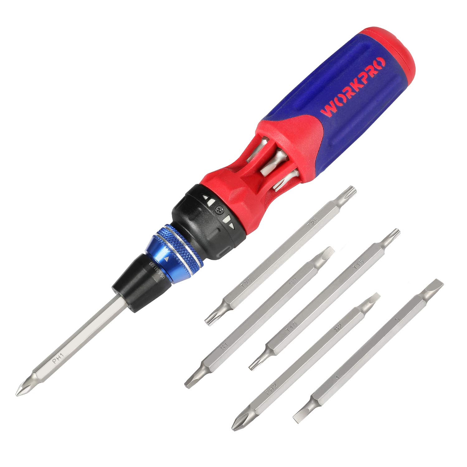 Mua 12-in-1 Ratcheting Multi-Bit Screwdriver Set, Quick-load Mechanism ...