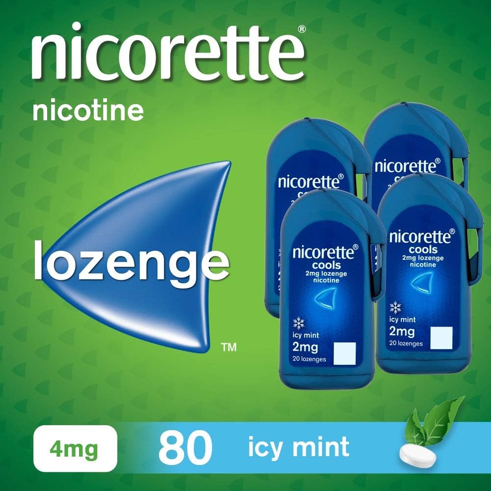 Nicorette Cools 80 Lozenges, 4 mg (Stop Smoking Aid): Amazon.co.uk ...