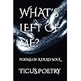 WHAT'S LEFT OF ME: Poems of a dead soul: Poetry, Ticus: 9798300150860 ...