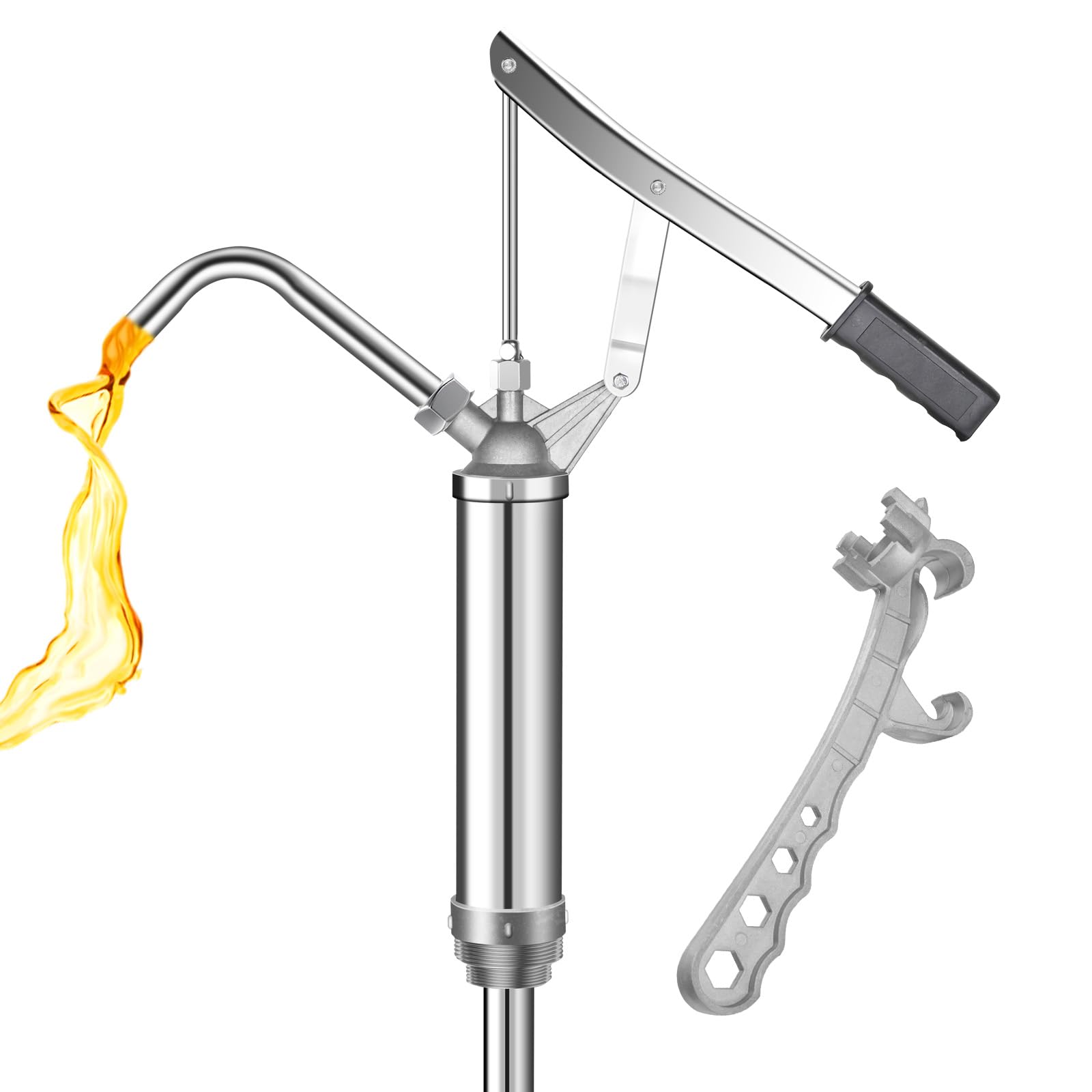55 Gallon Drum Pump Kit - Barrel Pump 55 Gallon with Aluminum Bung ...