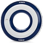Amazon.com: FUNBOY Giant Vintage Navy Blue Stripe Inflatable Tube Pool ...