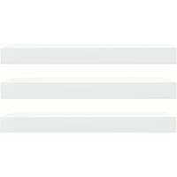 Kiera Grace Stockholm Maine Floating Shelves, Modern Wall Mounted Hanging Shelf for Bedroom ...