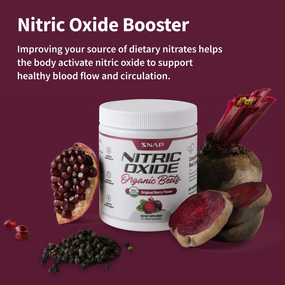 Mua Snap Supplements USDA Organic Beet Root Powder, 3-in-1 Nitric Oxide ...