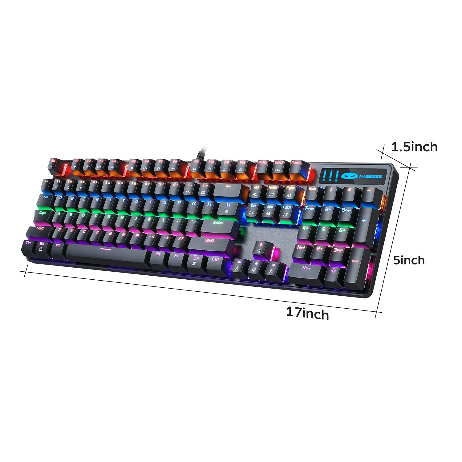 Mua MageGee Mechanical Gaming Keyboard, Storm Rainbow Backlit Ultra ...