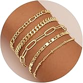 Amazon.com: YADOCA 18Pcs Gold Stackable Bracelets For Women 14K Gold ...