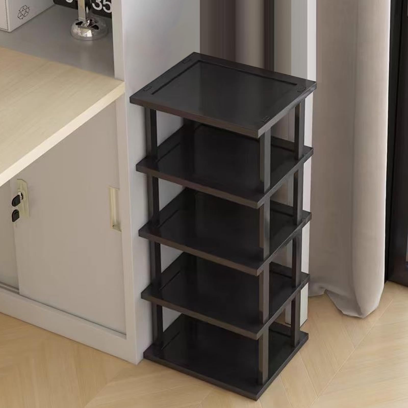 Vertical Shoe Rack - Tall Narrow Shoe Rack Organizer for Small Spaces,5 ...