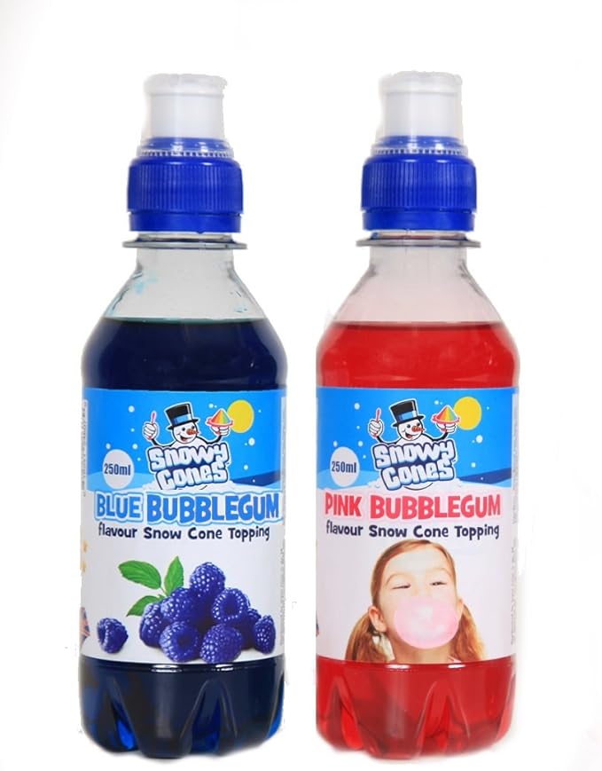 Snowycones Snow Cone Syrups, Not slush Blue Bubblegum and Pink ...