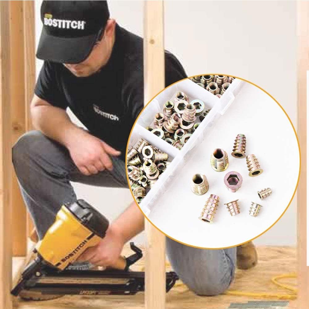 149 Pcs Hex Socket Screw Inserts, with Allen Key, Zinc Alloy Furniture ...