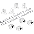 2PCS 8mm X 150mm Linear Motion Rod Shaft Guide with 4 PCS SCS8UU Ball ...