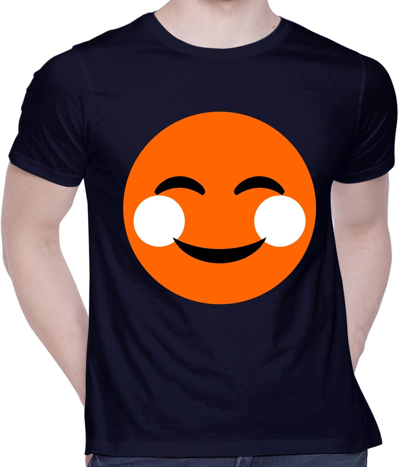 Buy CreativiT Graphic Printed T-Shirt for Unisex Emoji 8 Tshirt ...