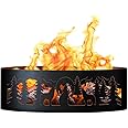Amazon.com: 48 Inch Fire Ring - Wolves Steel Fire Pit : Clothing, Shoes ...