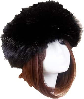 Women Lady Russian Fluffy Fox Fur Hat Headband Winter Earwarmer Ski Hat ...