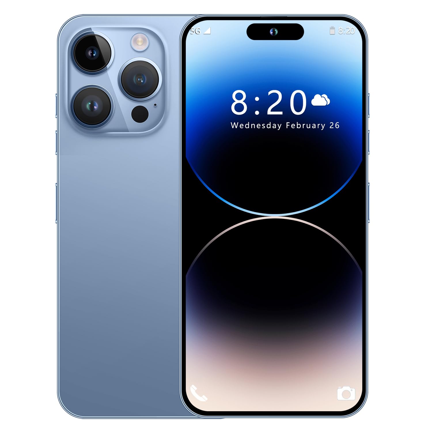 Huness I14 Pro MAX Smartphone Unlocked Cell Phone, Battery 6800mAh 6.82 ...