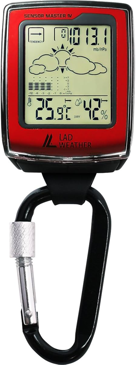 [LAD WEATHER] Carabiner watch Altimeter/Barometer/Digital Compass ...