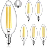 CRLight 8W 4000K LED Candelabra Bulb Neutral White, 80W Equivalent 800 ...
