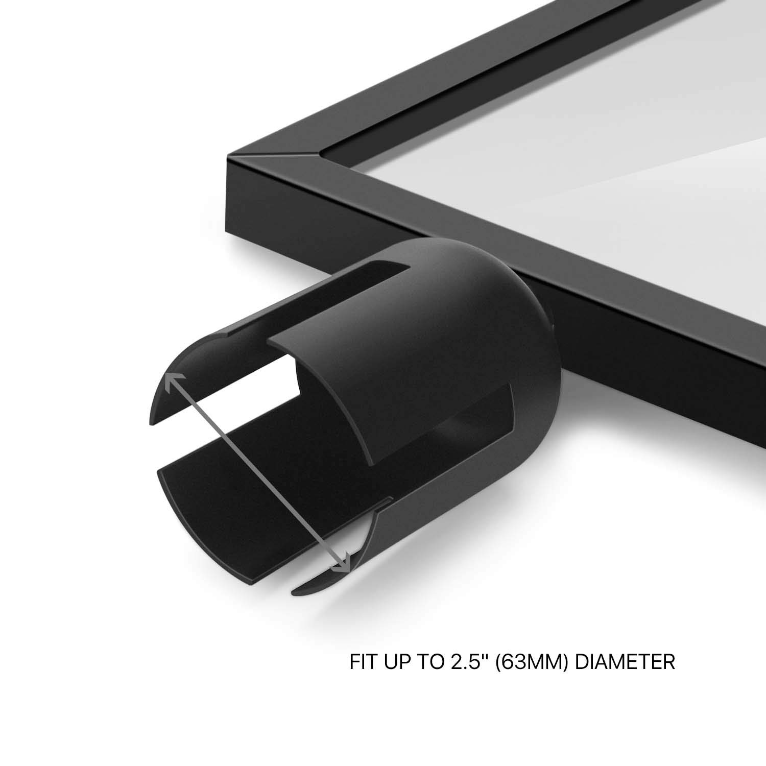 Flexzion Stanchion Sign Holder Retractable Stanchions Topper 2.36″ Dia ...