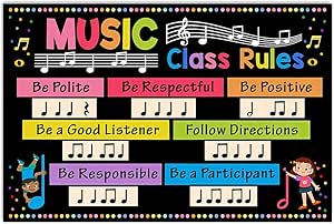 Amazon.com: Generic Debra Benn Teacher Music Class Rules Poster, Poster ...