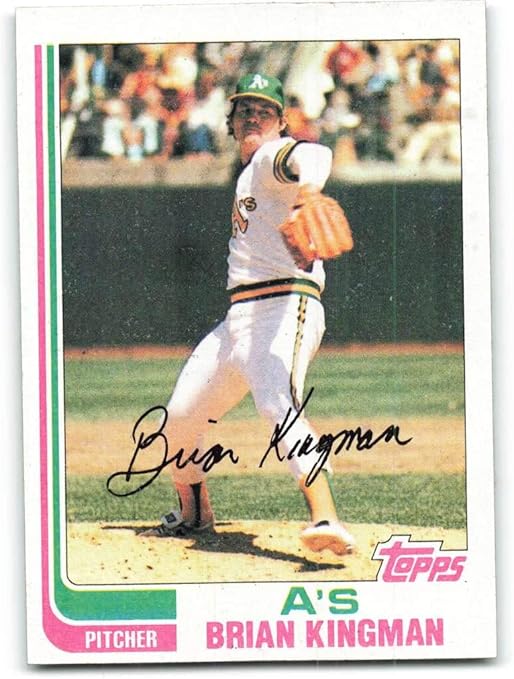 Amazon.com: Baseball MLB 1982 Topps #476 Brian Kingman Athletics ...