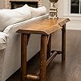 Amazon.com: Southern Rustic Logwerks Rustic Log Live Edge Sofa Table Wood Pine and Cedar (Honey ...