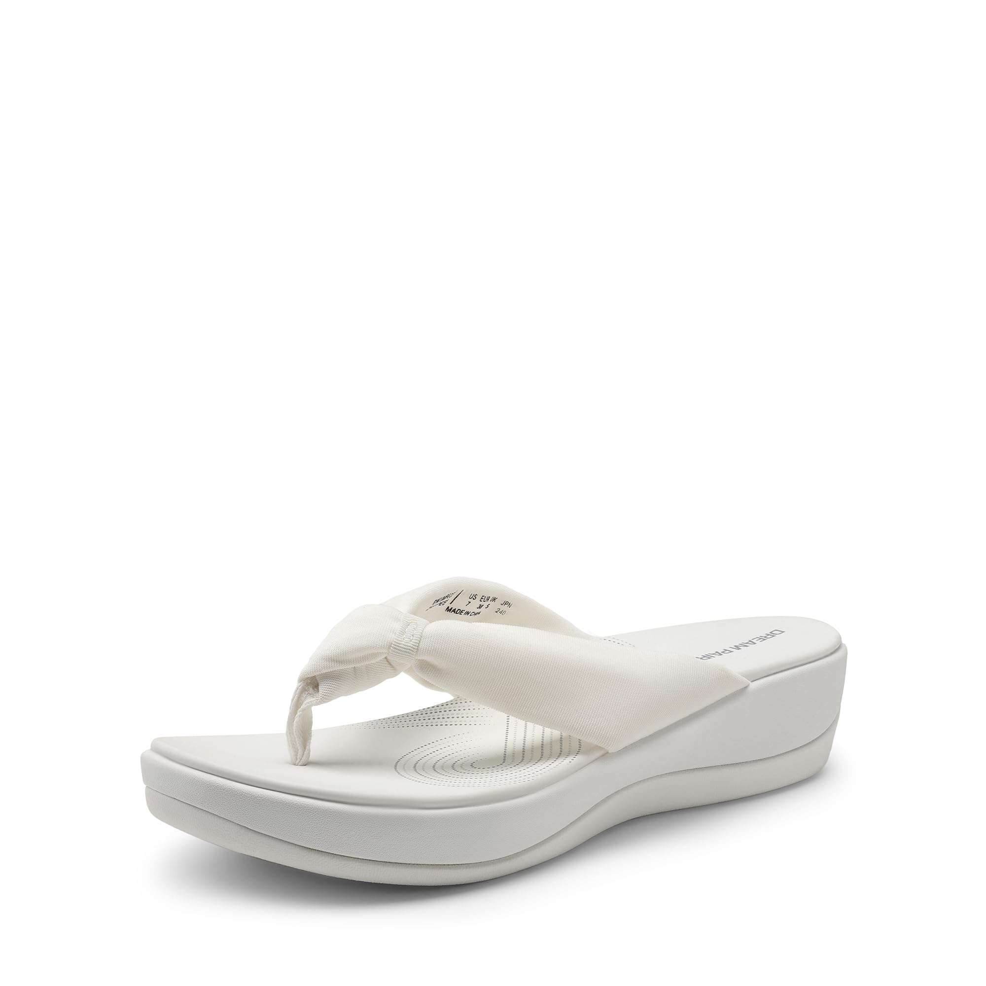 DREAM PAIRS Platform Flip Flops for Women Cushioned Thong Sandals with ...