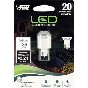Feit Electric LED Landscape Lighting Bulb 2 Watt (20 Watt Equivalent ...
