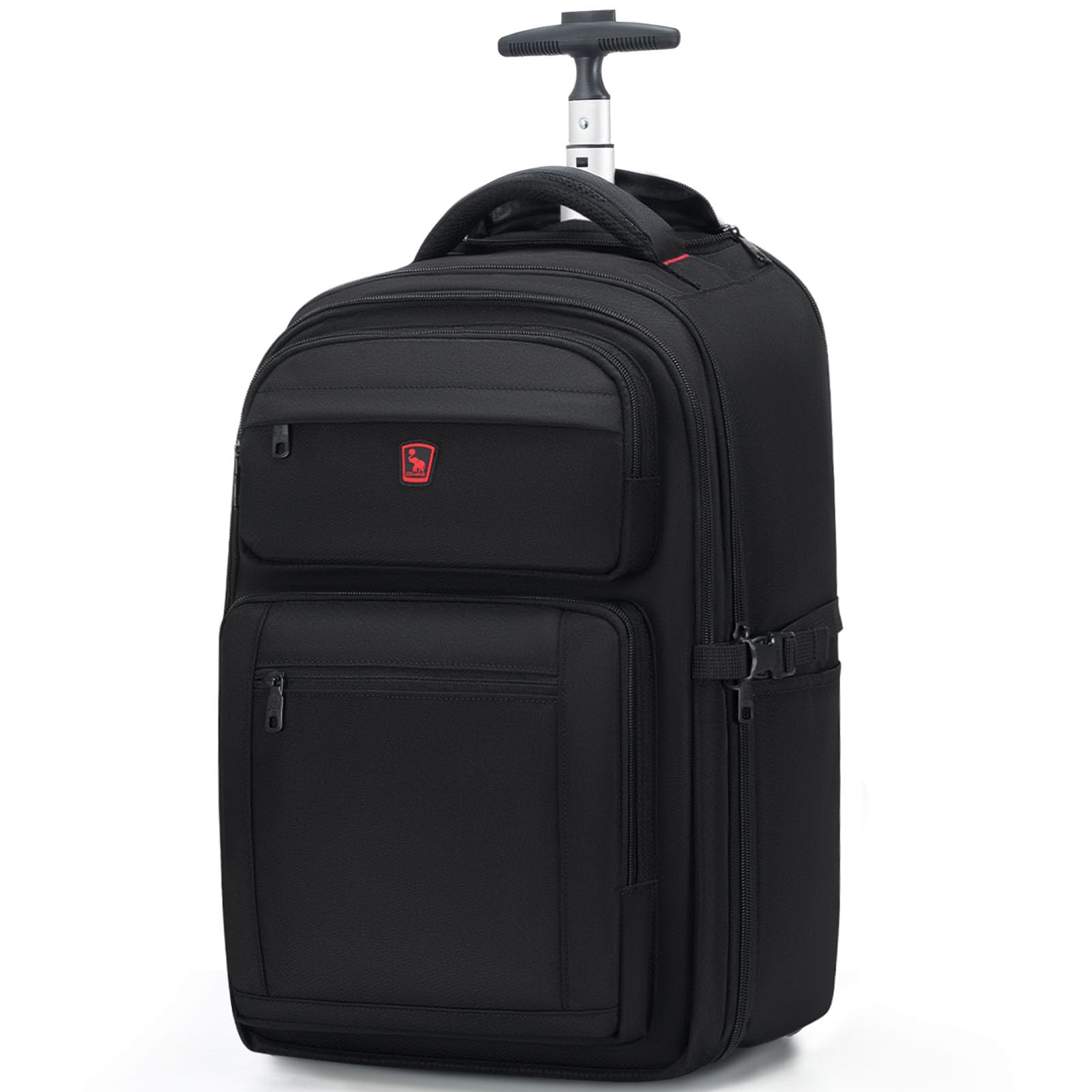 OIWAS 17.3 inch Rolling Backpack with Wheels, Laptop Wheeled Backpack ...