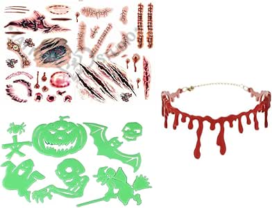 Amazon.com: Halloween Special Supplies Bleeding Red Blood Drip Slit ...