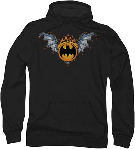 Batman - Mens Bat Wings Logo Hoodie: Amazon.co.uk: Clothing